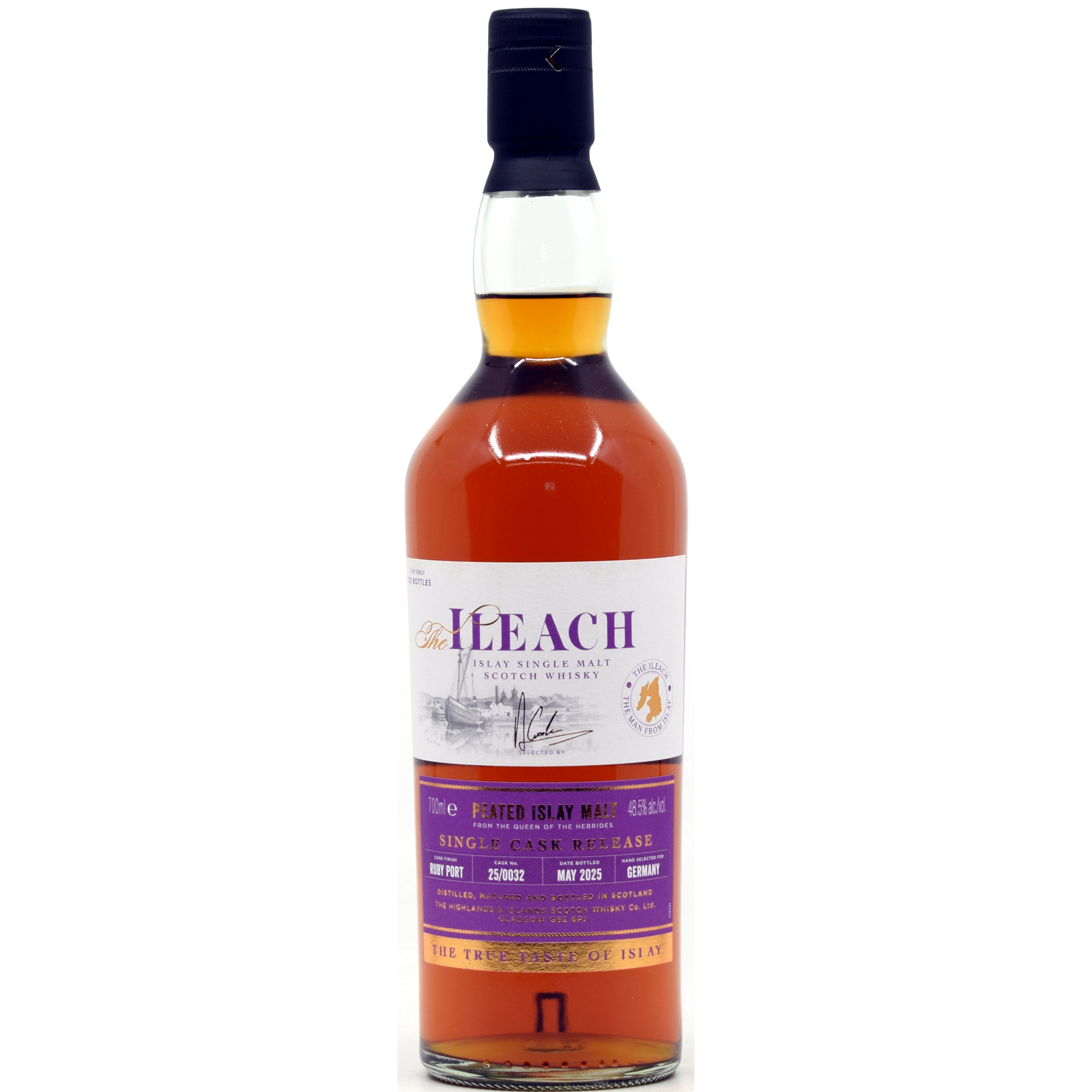 The Ileach Ruby Port Single Cask exclusive for Germany 2025 48,5% vol ...