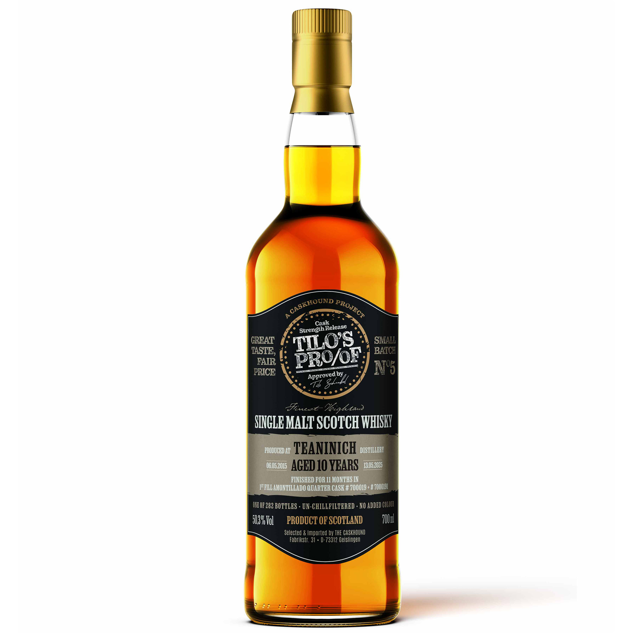 Teaninich 10 Jahre 2015/2025 1st Fill Amontillado The Caskhound Tilo's ...