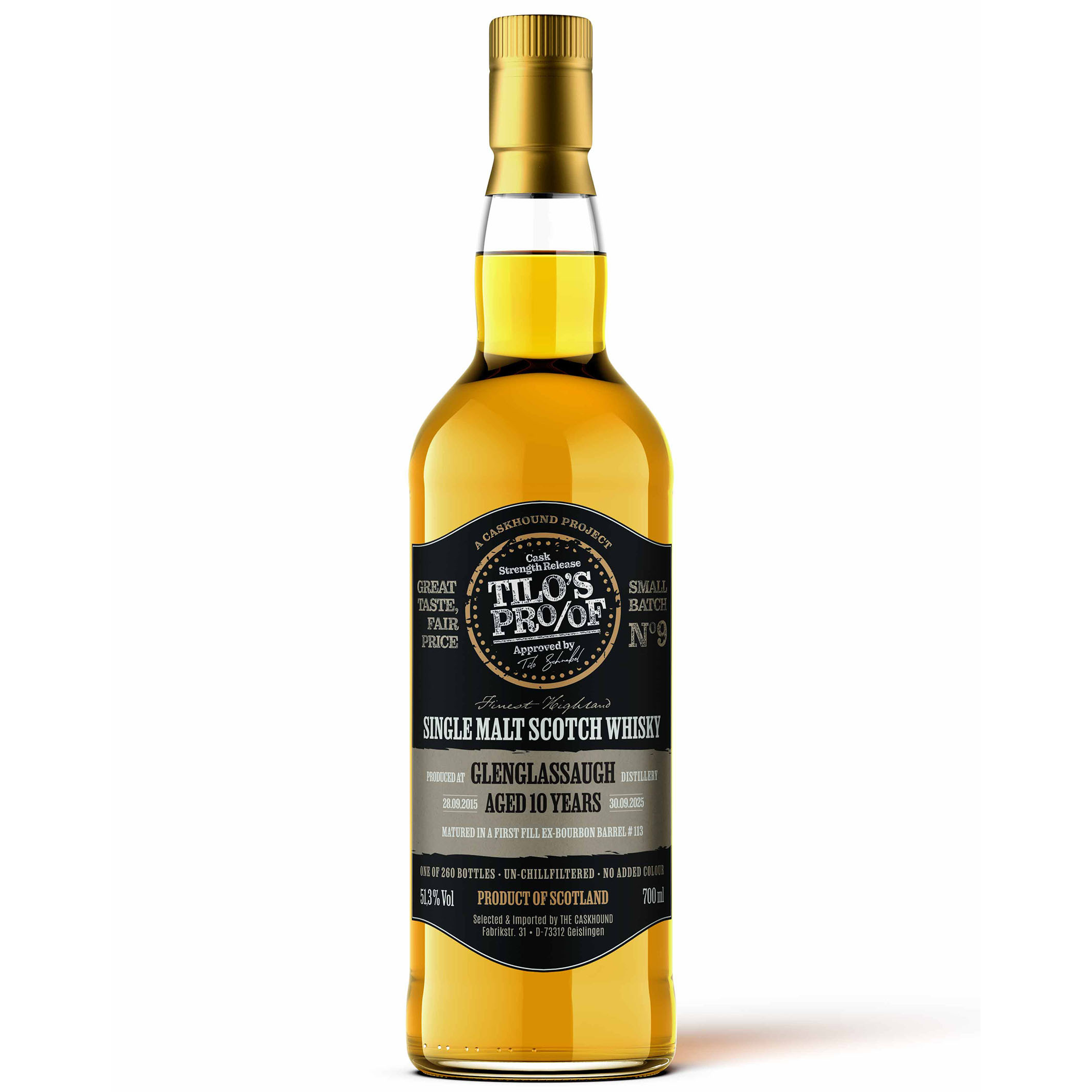 Glenglassaugh 10 Jahre 2015/2025 The Caskhound Tilo's Proof #9 51,3% ...