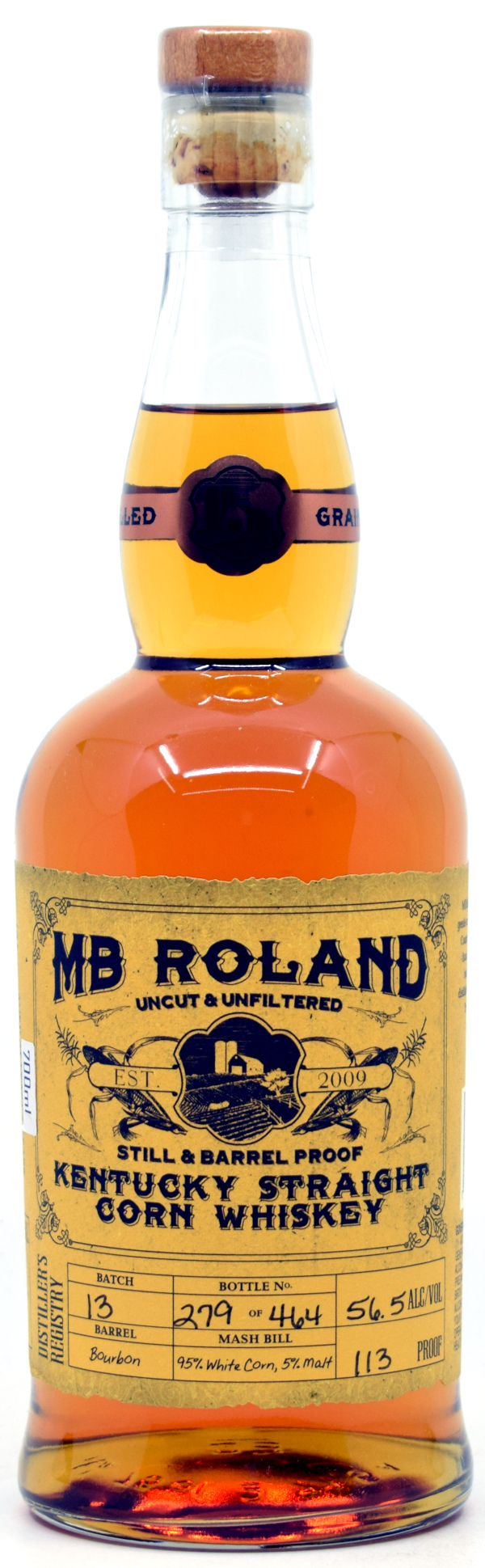 MB Roland Kentucky Straight Corn Whiskey Batch #13 56,5% vol. - hier ...