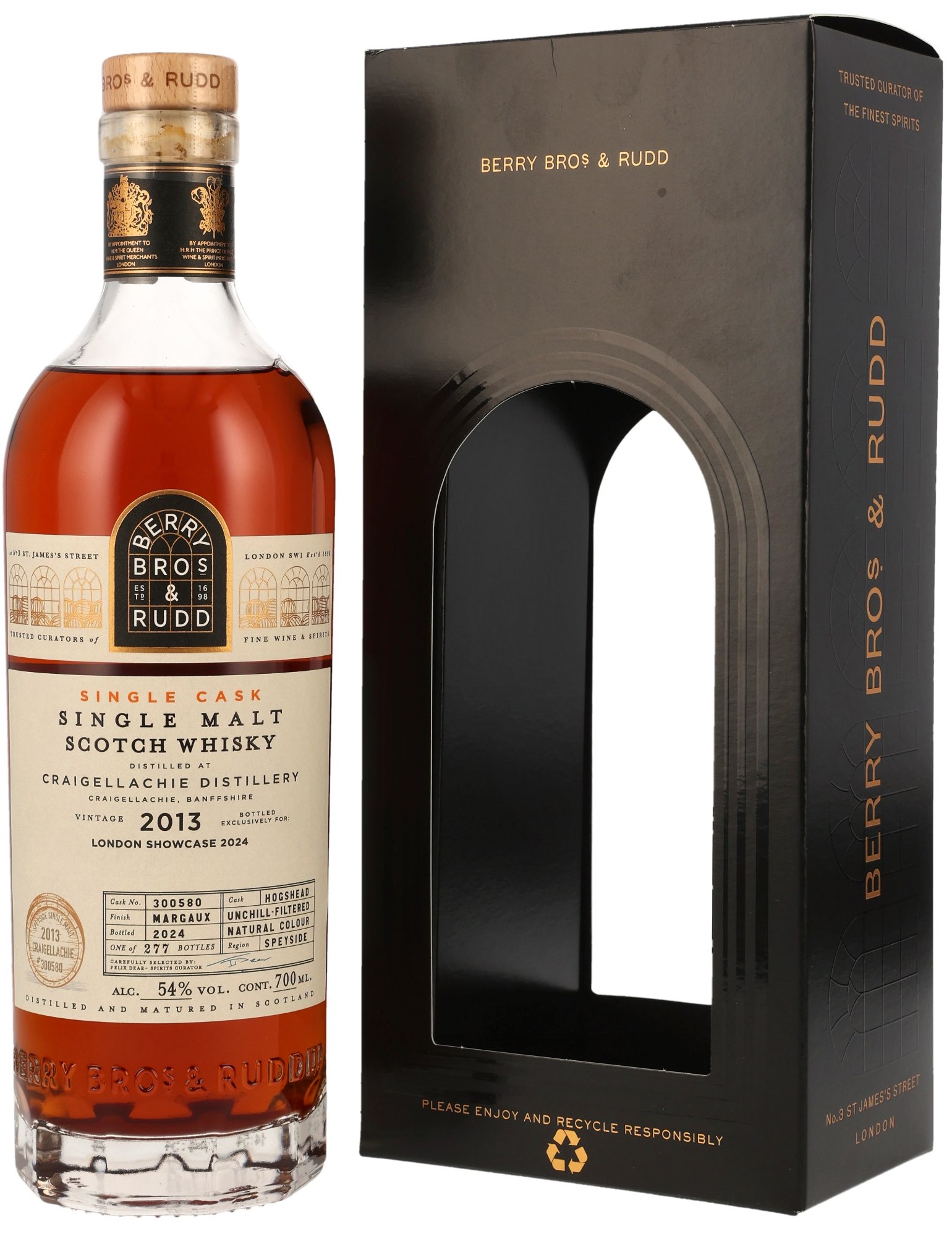 Craigellachie 2013/2024 Margaux Cask Berry Bros. & Rudd London Showcase ...