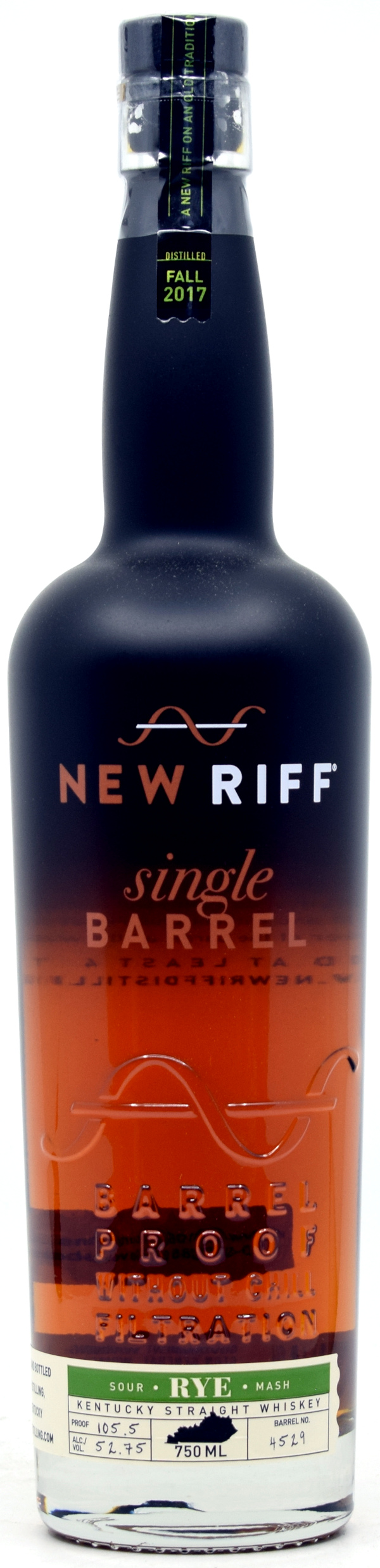 New Riff Kentucky Straight Rye Single Barrel #4529 52,75% vol. hier ...