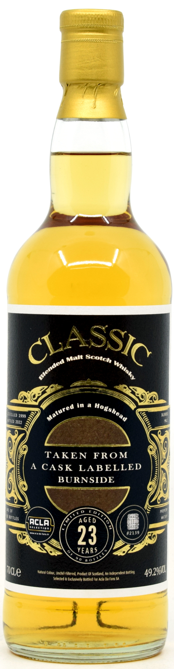 Burnside 23 Jahre 1999/2022 Acla da fans 49,2% vol. - hier kaufen ...