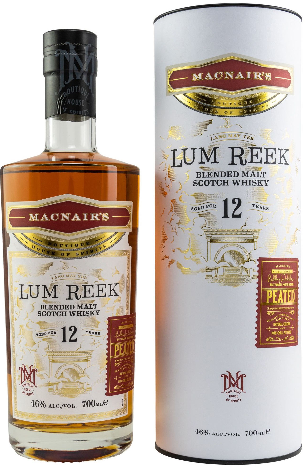 Lum Reek 12 Jahre Blended Malt MacNair’s Boutique House of Spirits 46% ...