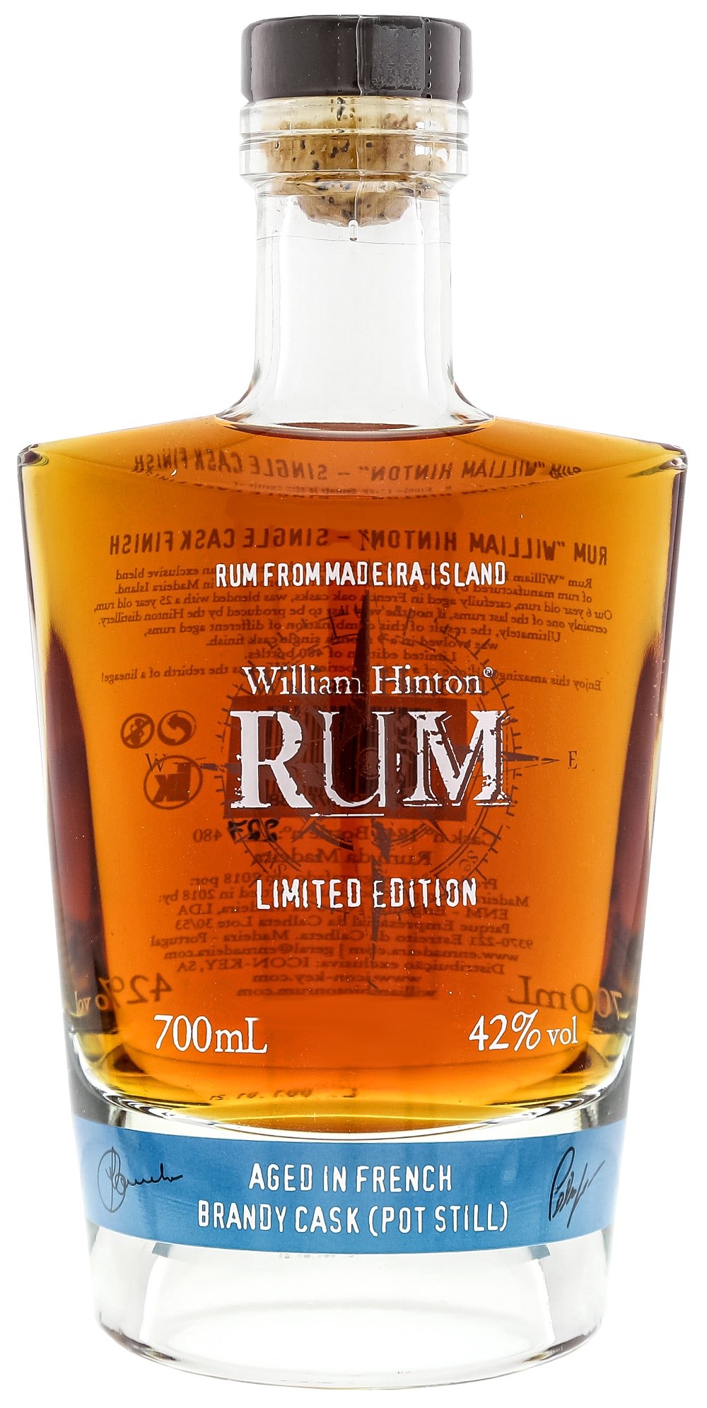 William Hinton Madeira Rum 6 Jahre Limited Edition French Brandy Cask ...